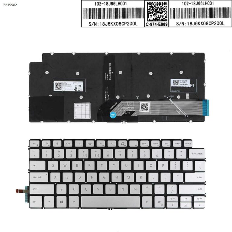 Laptop Keyboard Dell Inspiron 14 7490 13 5390 5391 7391 7491 5493 5498 ...